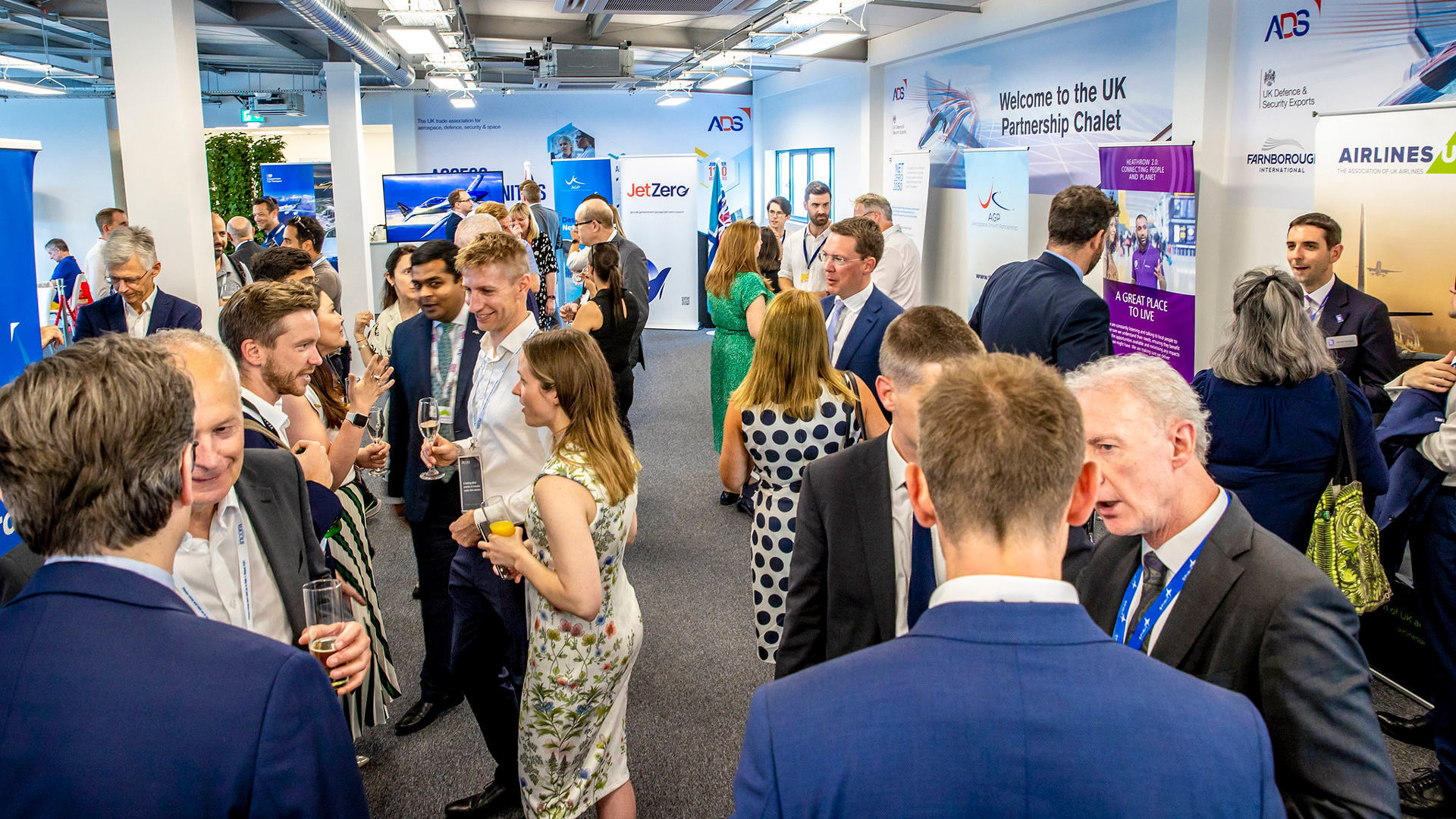 Farnborough International Airshow 2024 UK Partnership Chalet Meeting ...